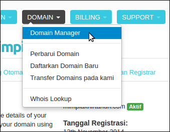 Mendapatkan EPP Code Domain dari Client Area Unlimited.ID - Blog Unlimited Id